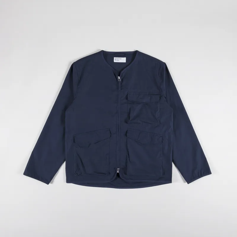Universal Works Parachute Liner Jacket Navy Recycled Poly Tech