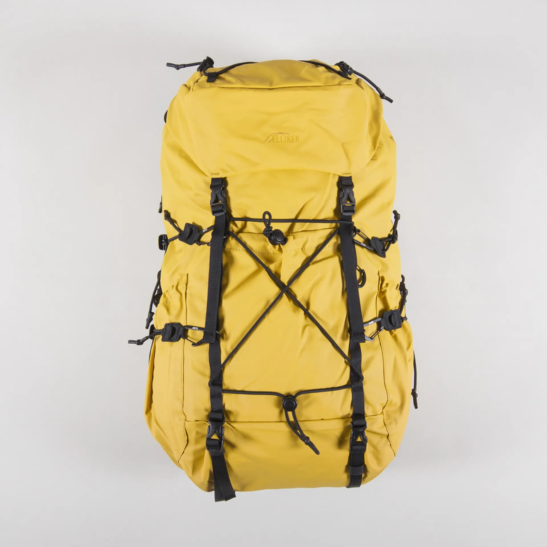 Elliker Hiking Maller Flap Over Backpack Bag 33L Mustard Yellow