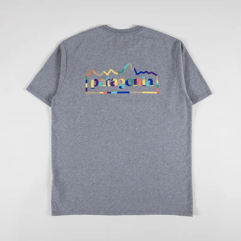 Patagonia Unity Fitz Responsibili-Tee T Shirt Gravel Heather Grey