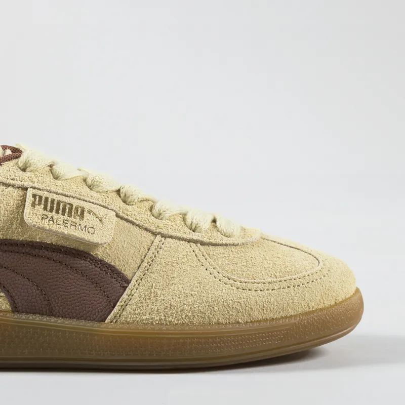 Puma Palermo Hairy Shoes Chamomile Brown Mushroom