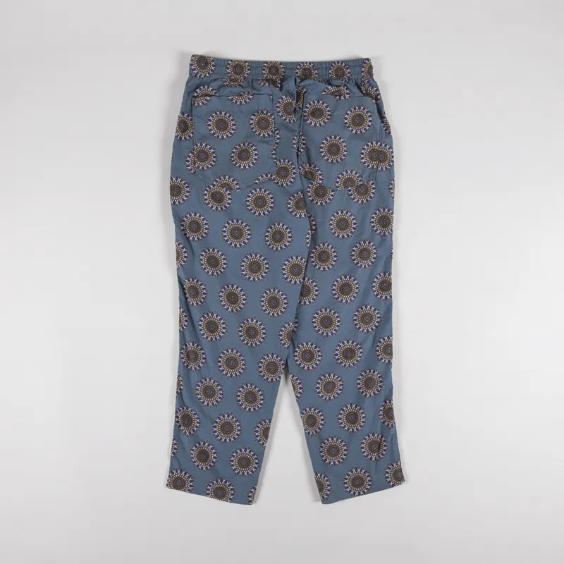 Universal Works Mens Hi Water Trouser Smoke Blue Regal Print