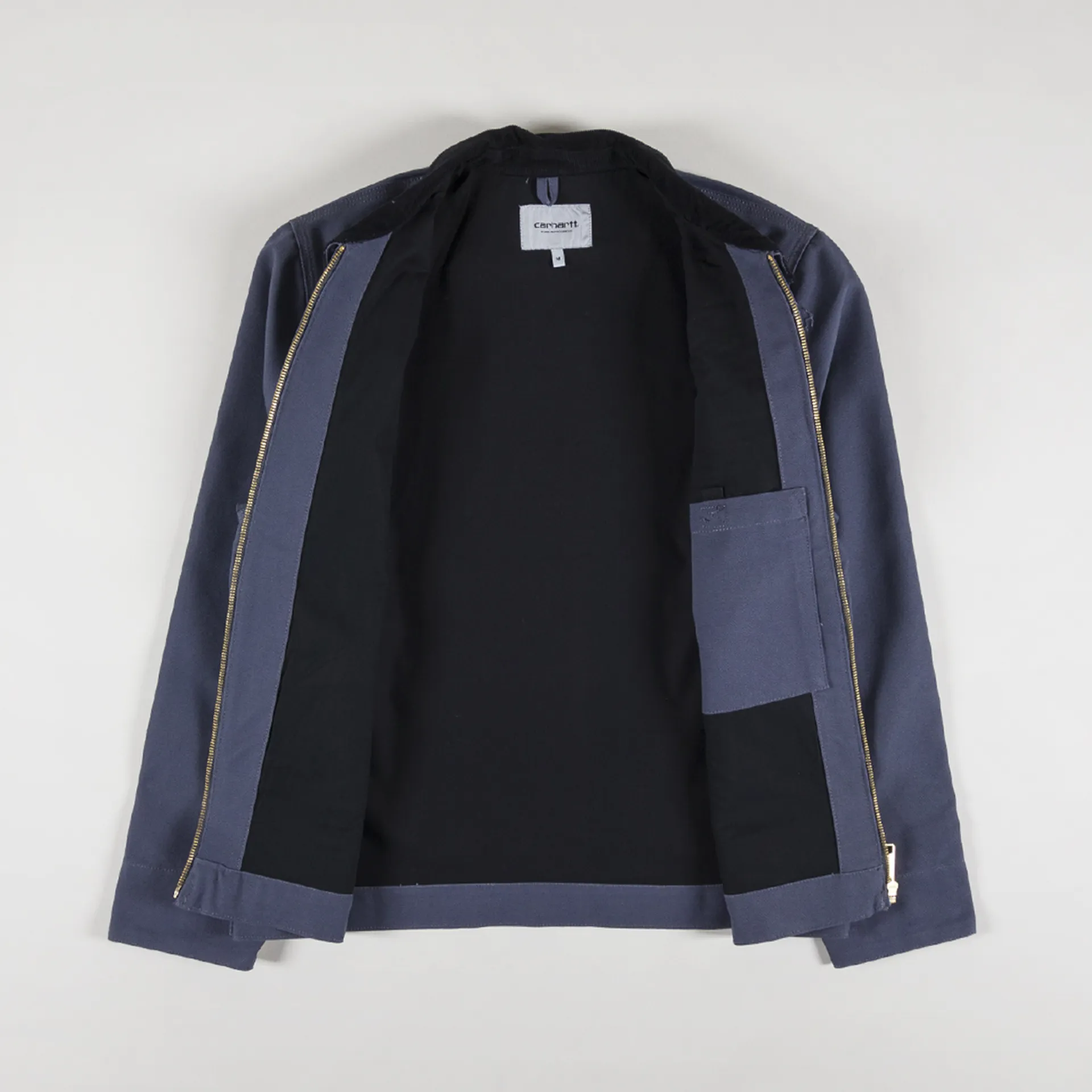 Carhartt WIP Mens SS24 Detroit Canvas Jacket Zeus Black