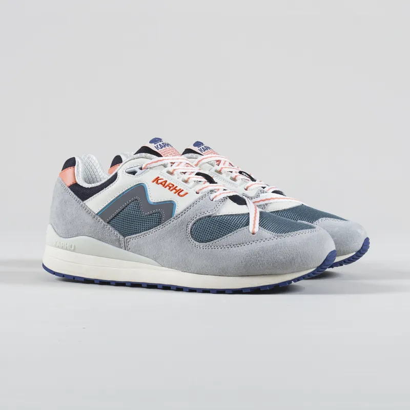 Karhu Mens Synchron Classic Shoes Trainers Dawn Blue Lily White