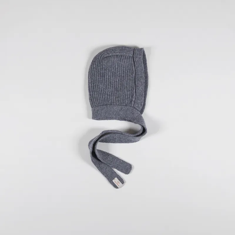 Sandwith. Studio Womens Knitted Frances Bonnet Hat Slate Grey
