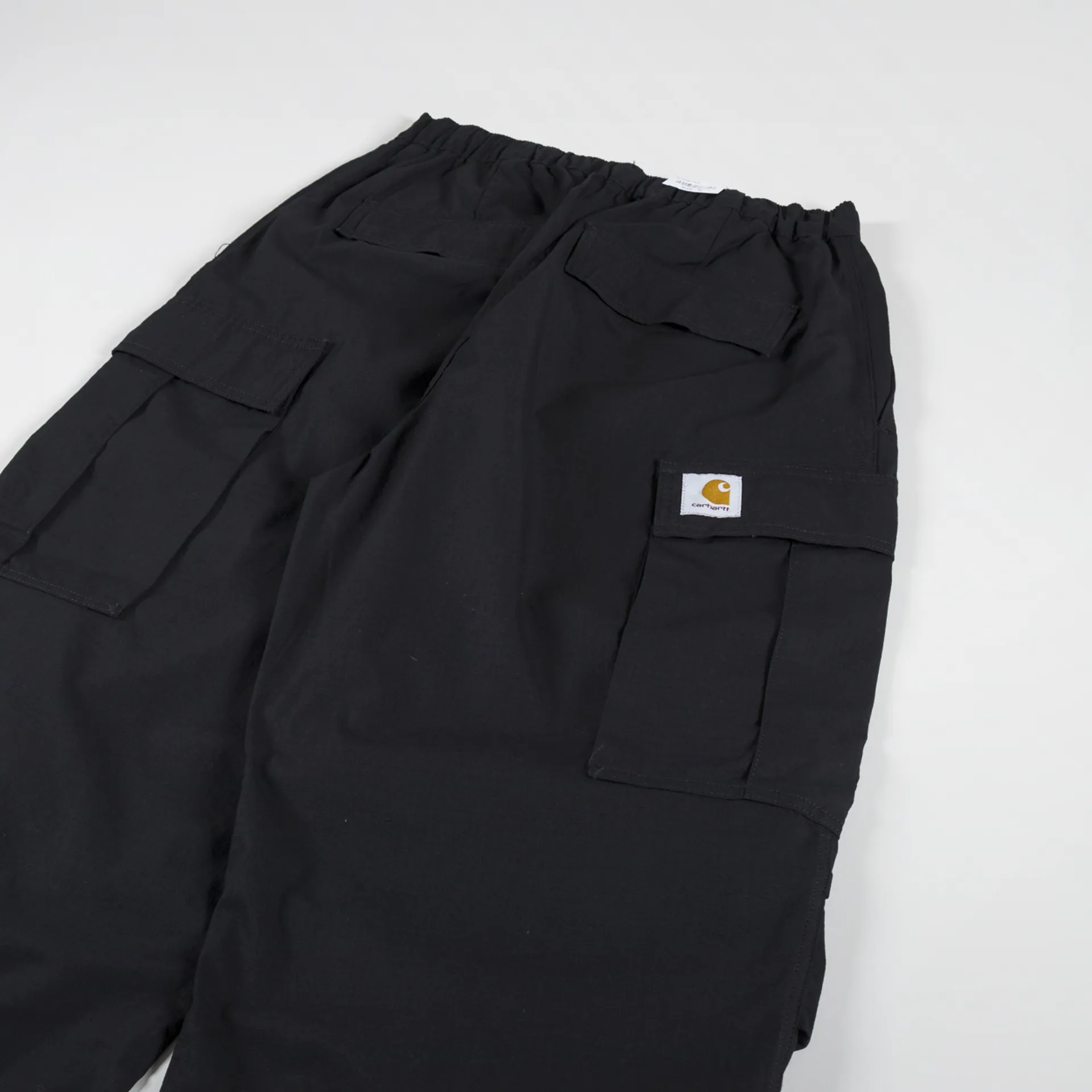 Carhartt WIP Mens Ripstop Jet Cargo Pant Trouser Black Rinsed