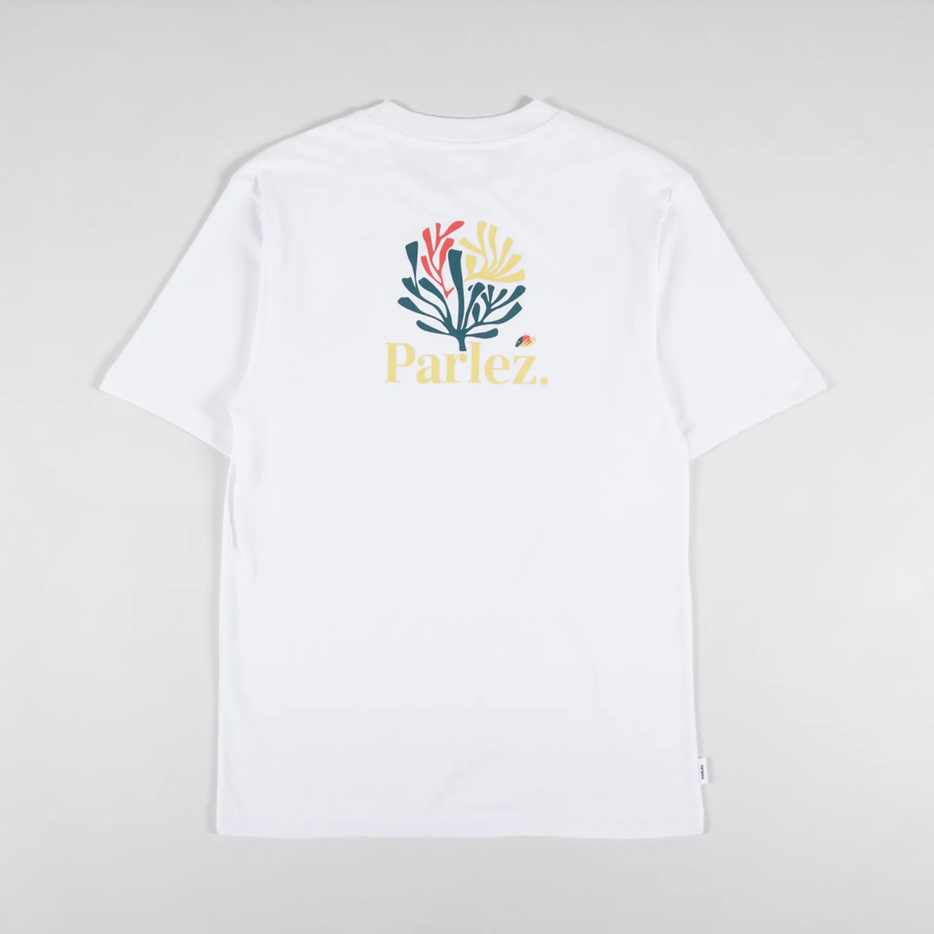 Parlez Mens Graphic Printed Revive T Shirt Tee White