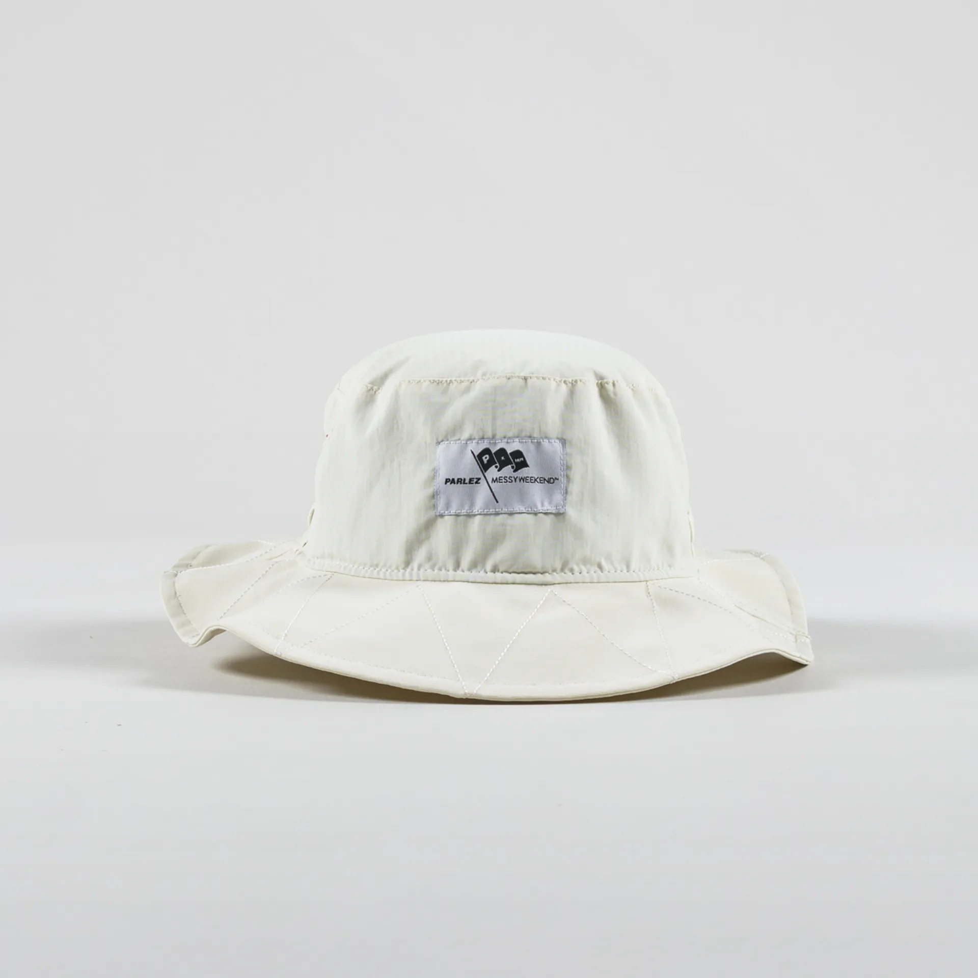 Parlez x Messy Weekend Tyro Bucket Hat Cap Ecru White