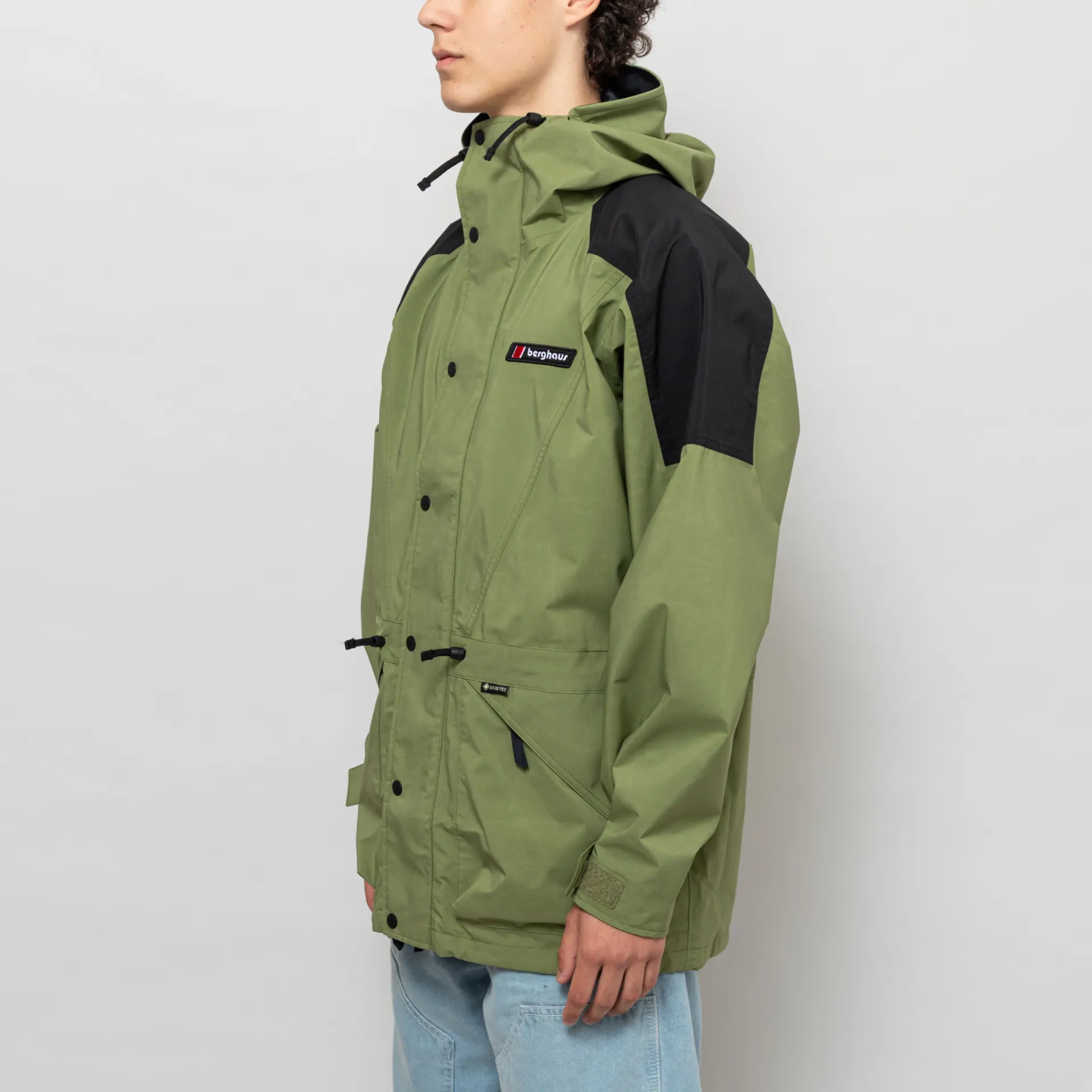 Berghaus Mens Meru Mountain GORE-TEX Jacket Green Black