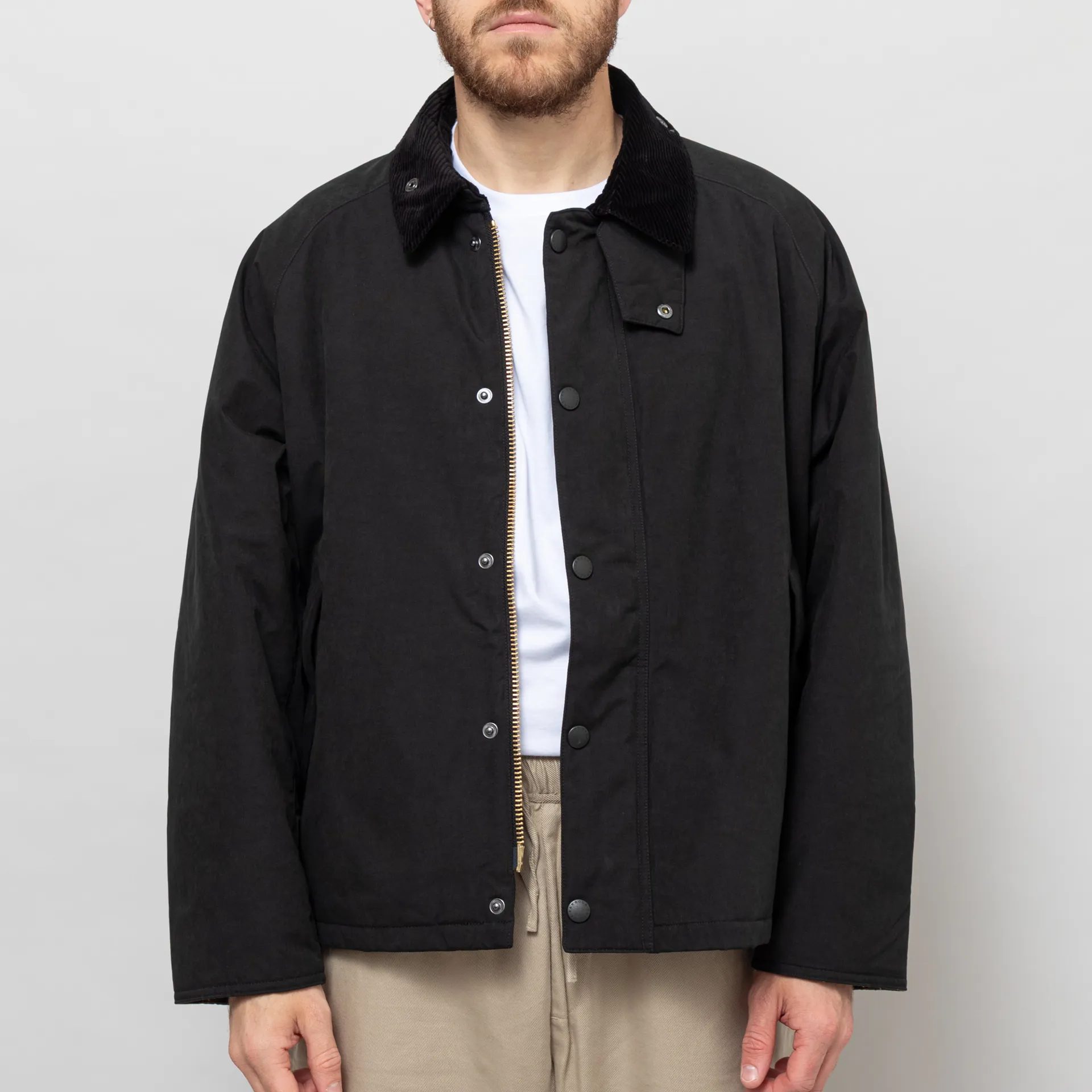 Barbour Mens Padded Transport Workwear Jacket Black