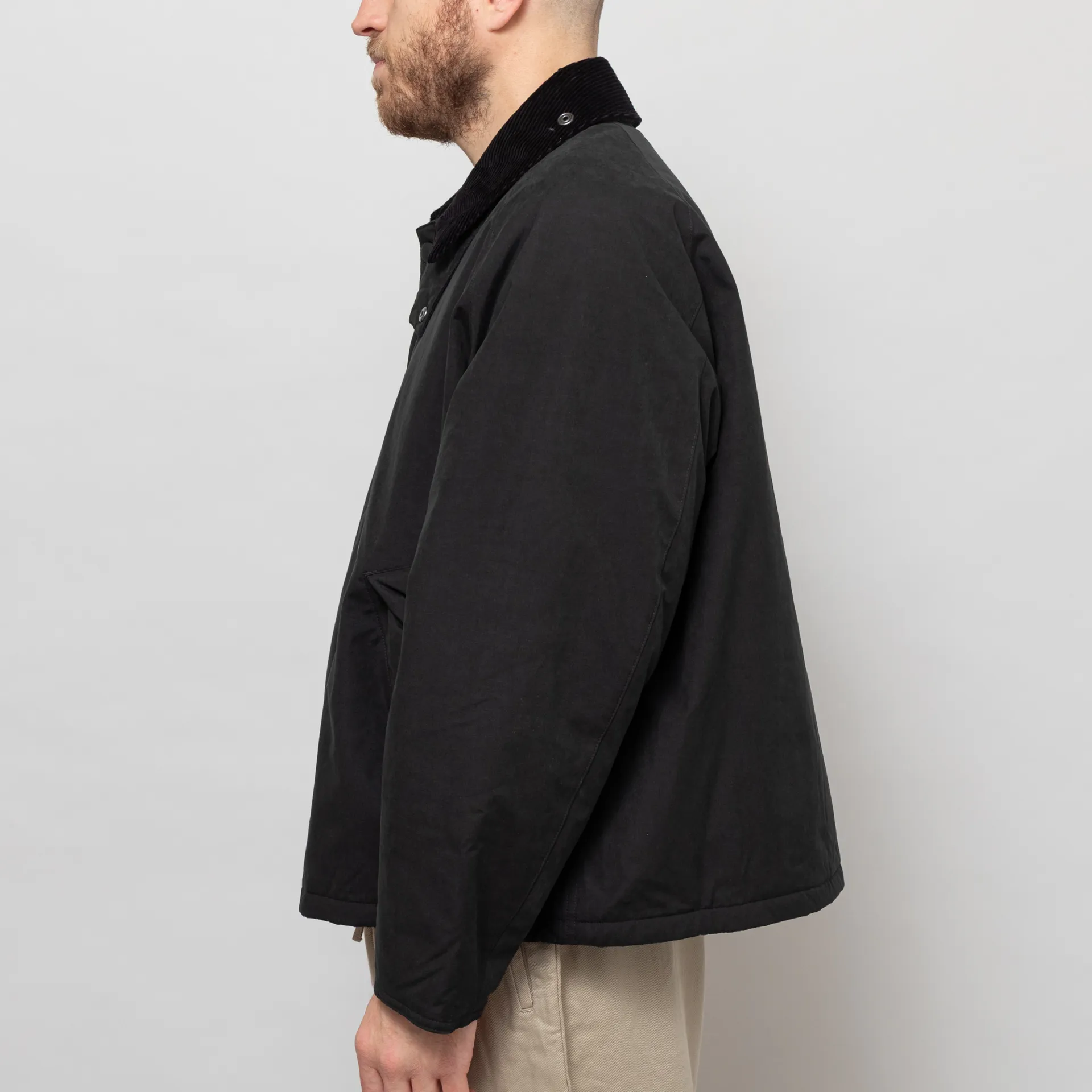 Barbour Mens Padded Transport Workwear Jacket Black