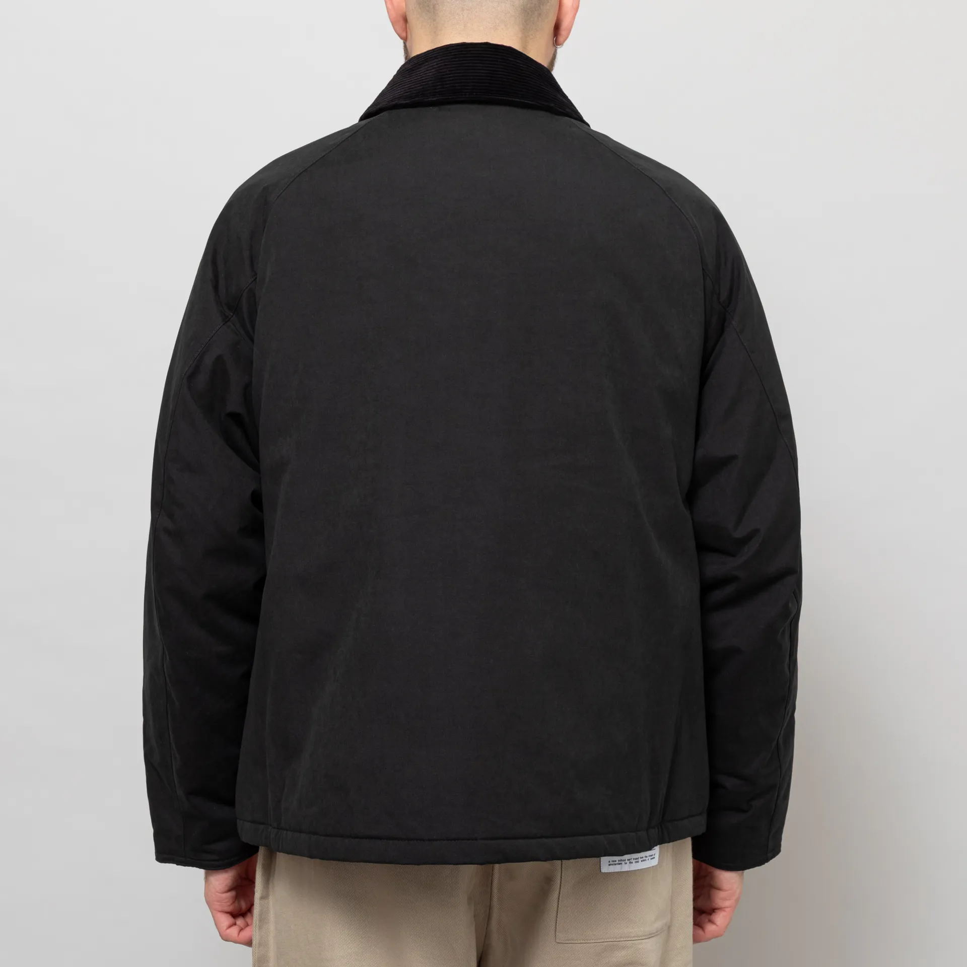Barbour Mens Padded Transport Workwear Jacket Black