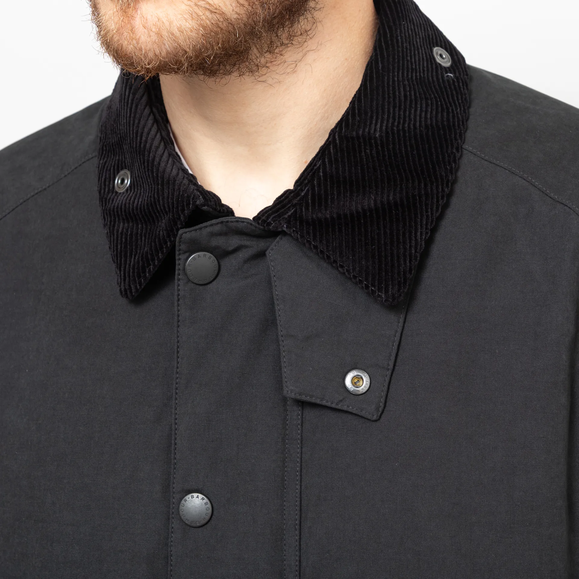 Barbour Mens Padded Transport Workwear Jacket Black