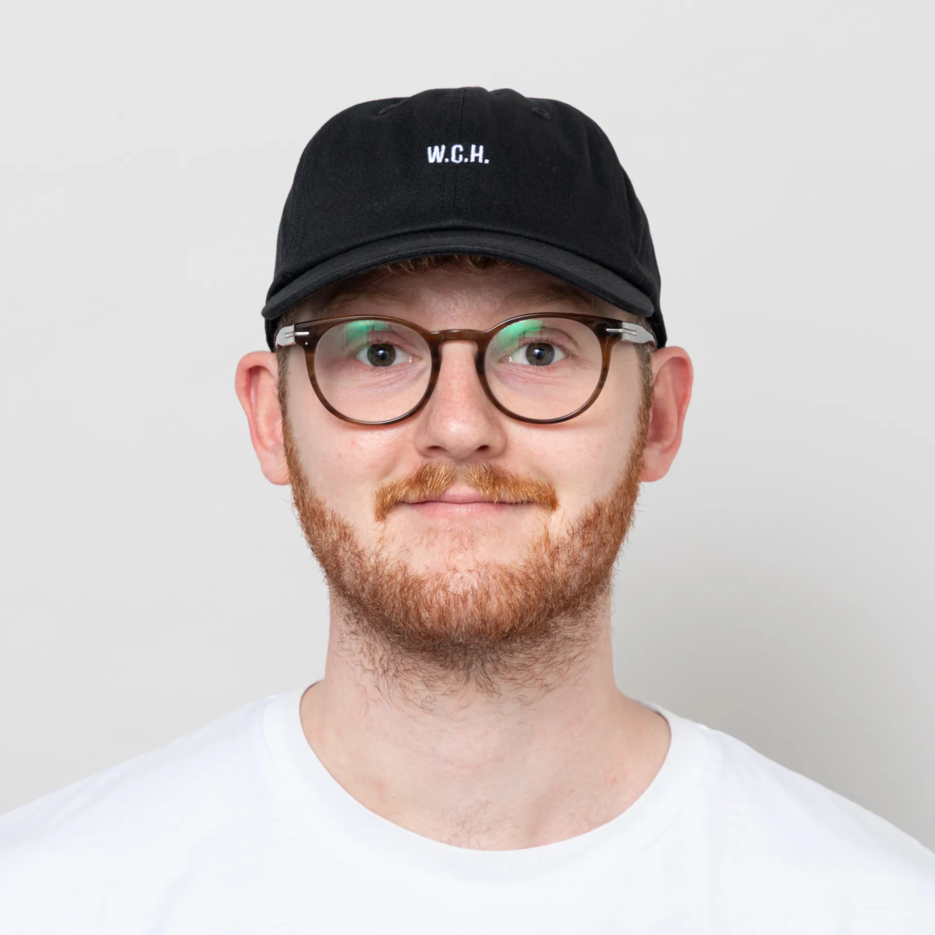 Working Class Heroes Mens Light Twill Logo Dad Cap Black