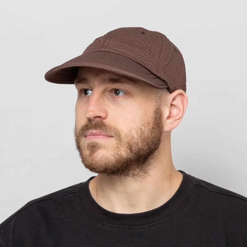 Frizmworks Mens Seersucker Feather Six Panel Cap Brown