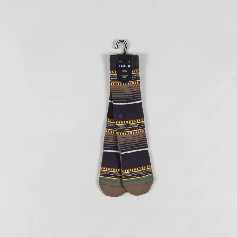 Stance Cedar Rock Crew Sock Brown
