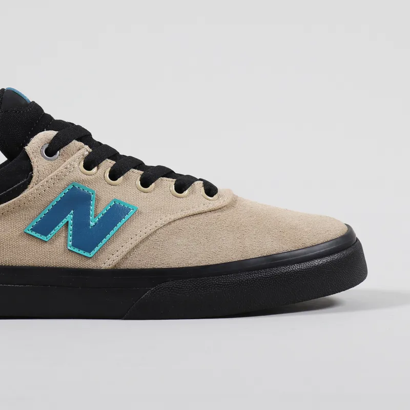 New Balance Numeric Mens Canvas Suede 255 Shoes Tan Brown Blue