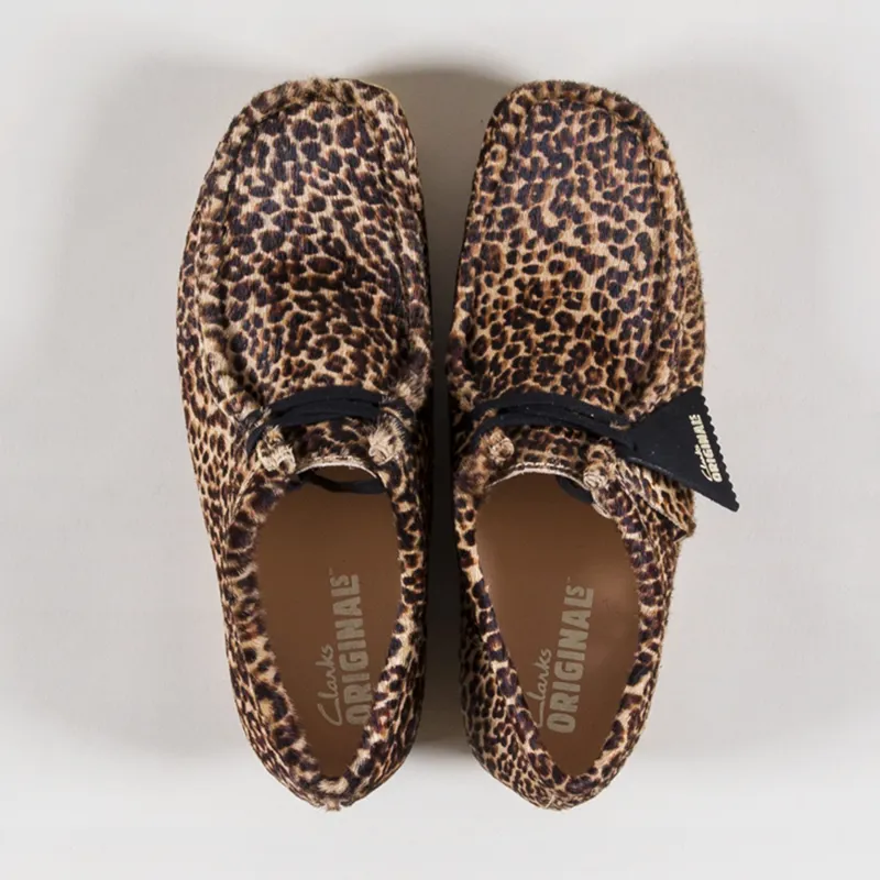 Clarks leopard skin shoes store
