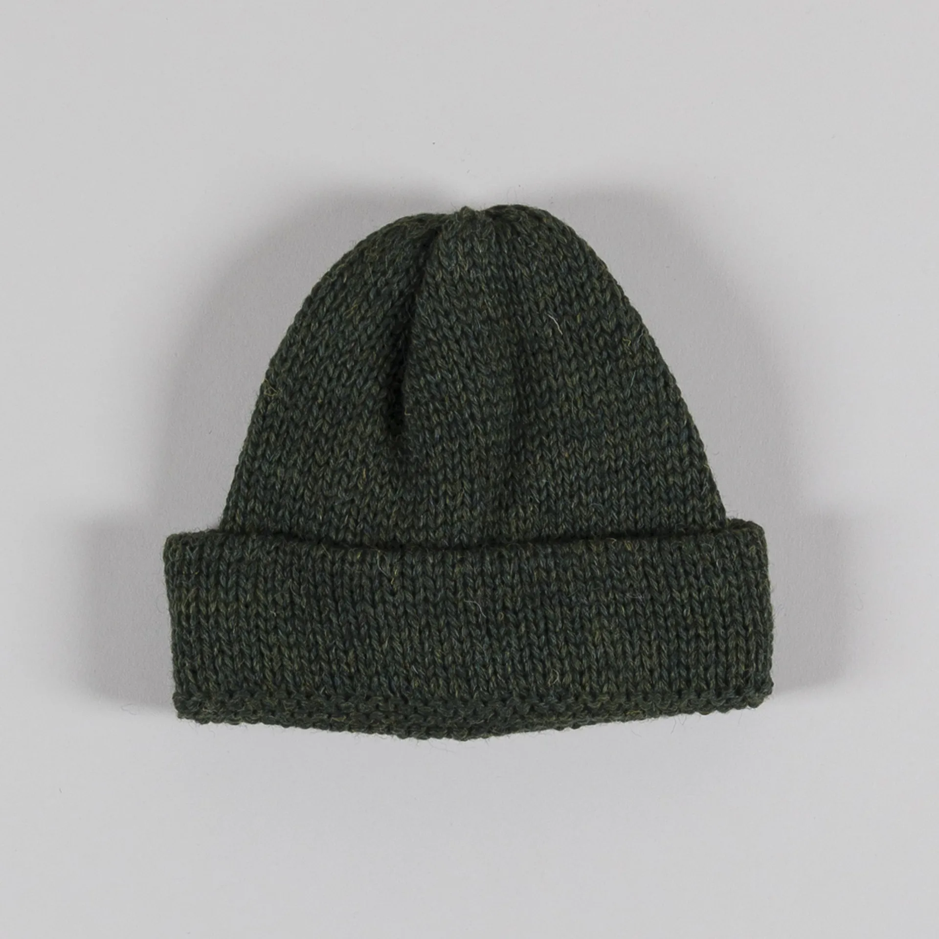 Universal Works Mens Short Watch Winter Cap Beanie Olive