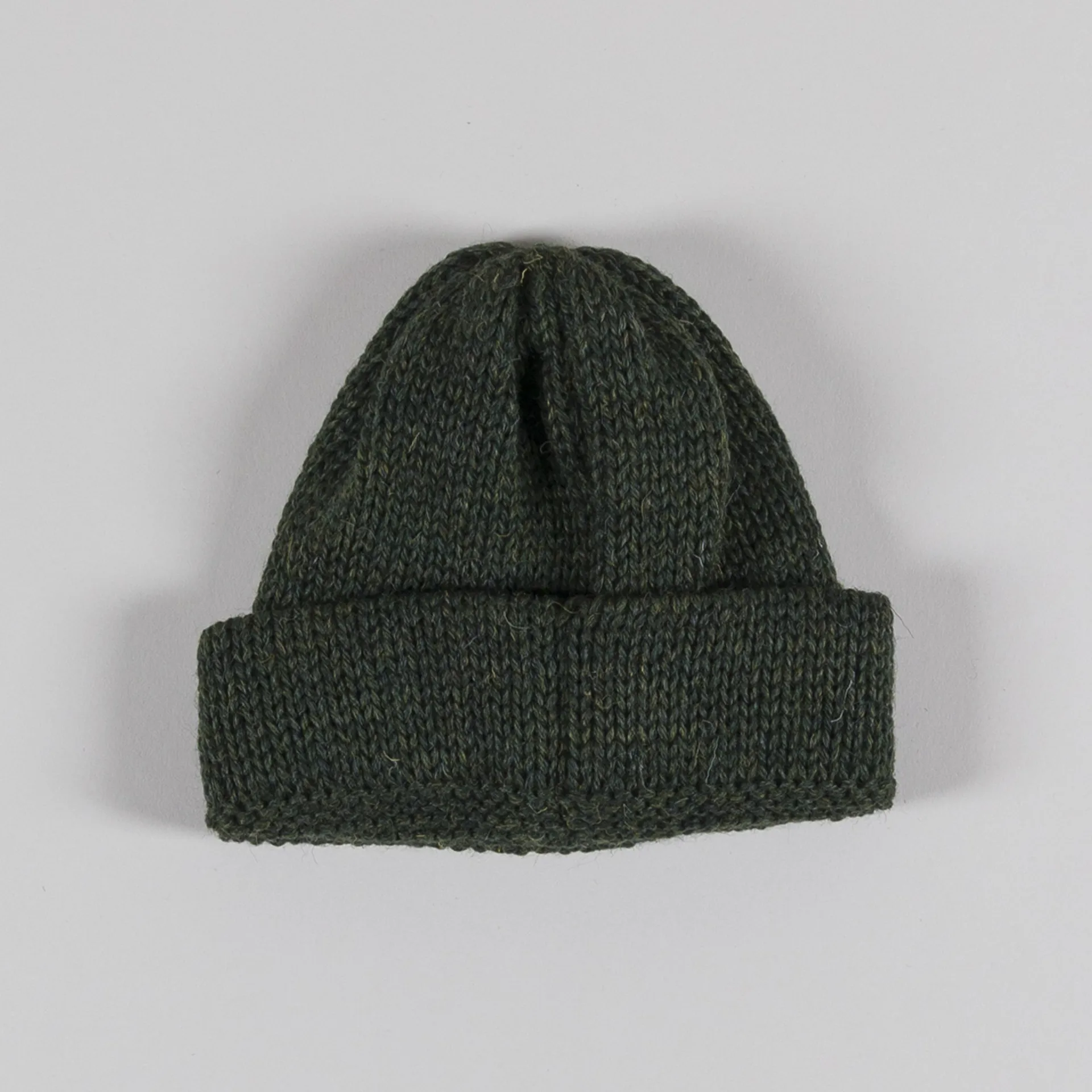 Universal Works Mens Short Watch Winter Cap Beanie Olive