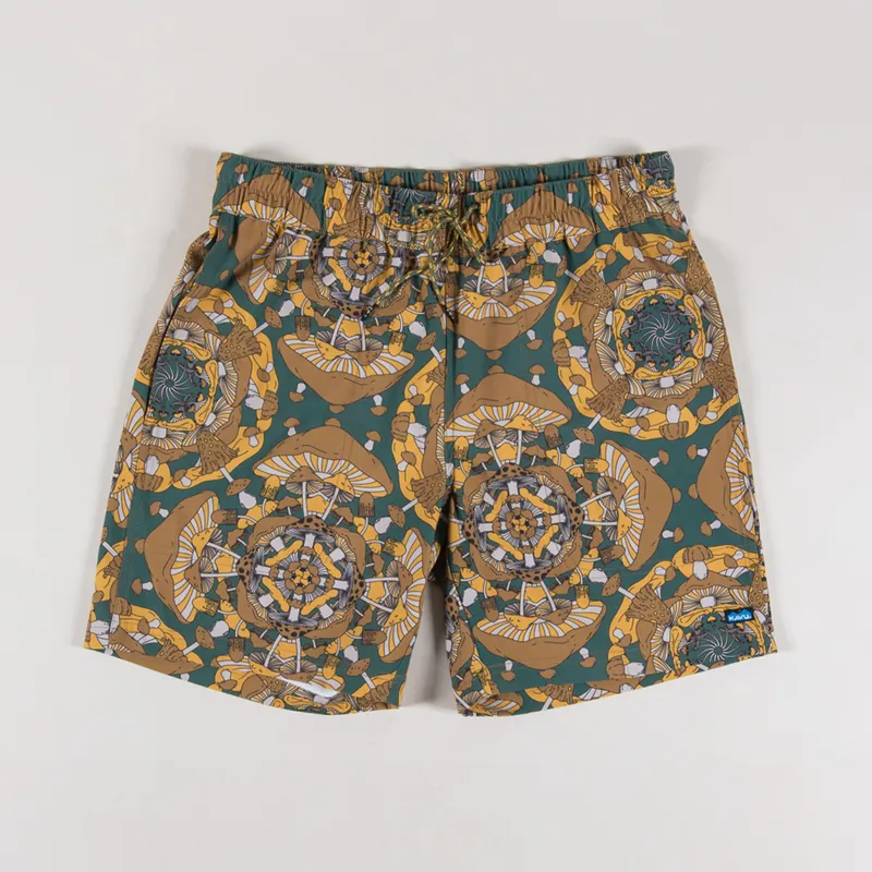 Kavu Mens Lightweight Costa Shorts Shroomarama Pattern