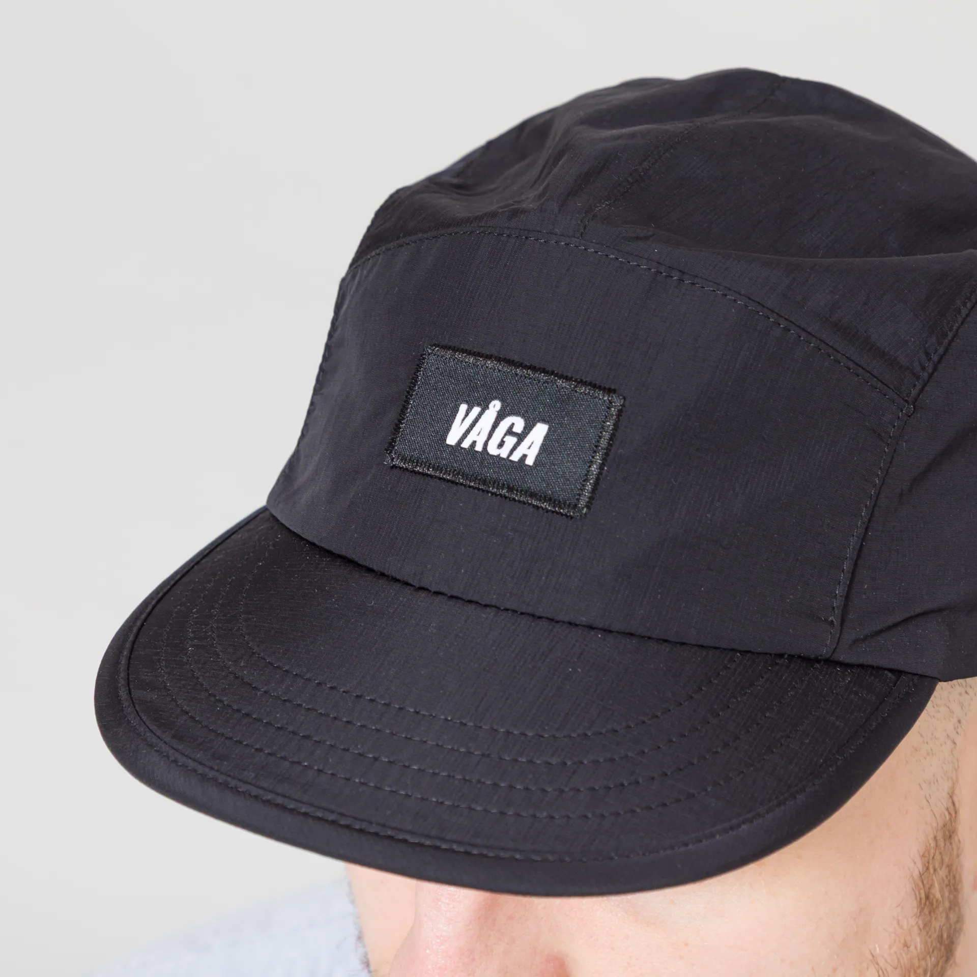 Vaga Mens Running Pacer Sports Cap Hat Storm Black