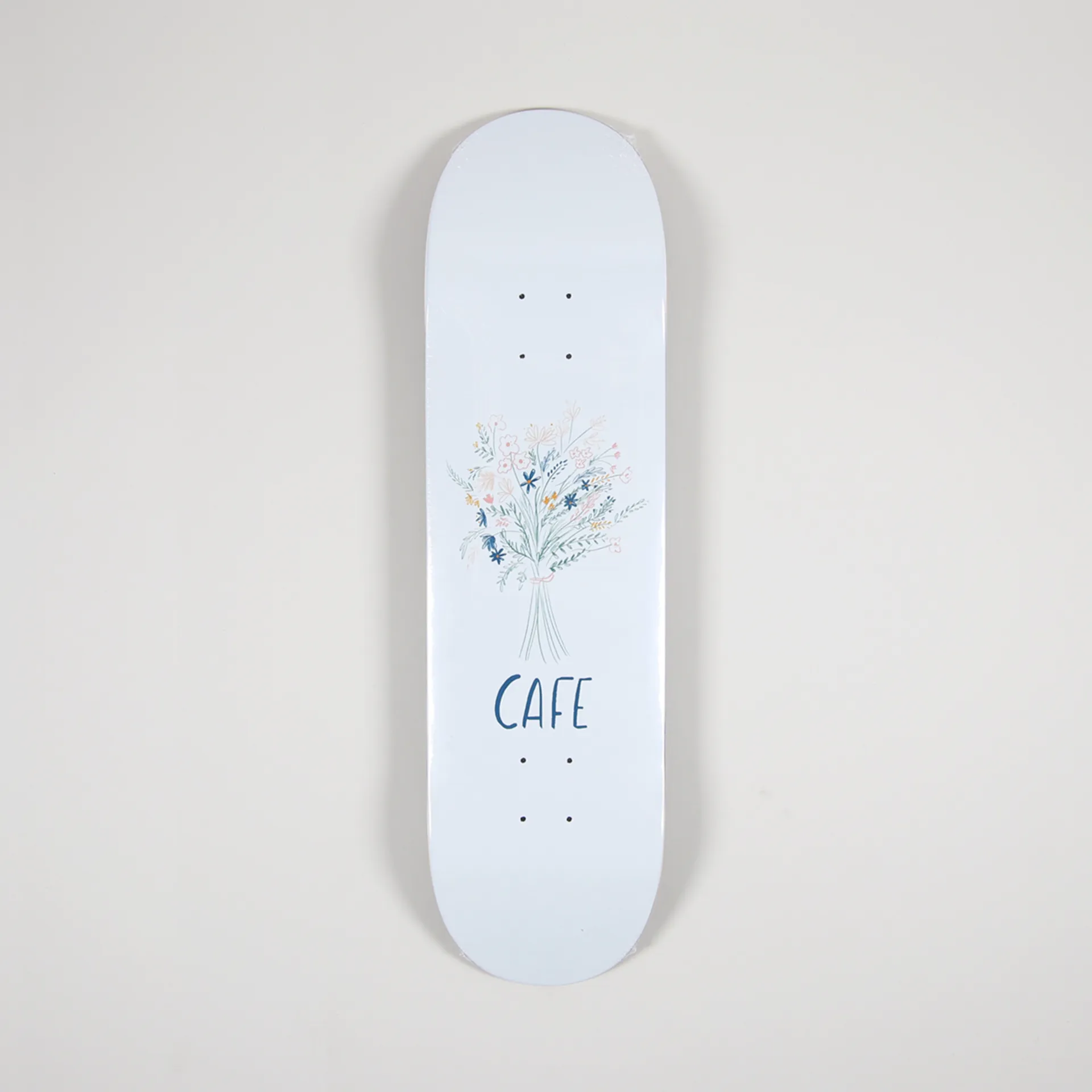 Skateboard Cafe Bouquet Deck White 8.5 Inch