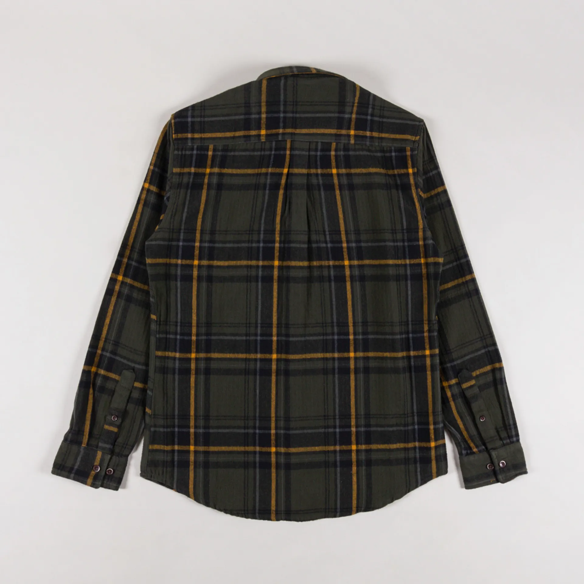 Anerkjendt Mens Akleif Flannel Checkered Shirt Forest Night