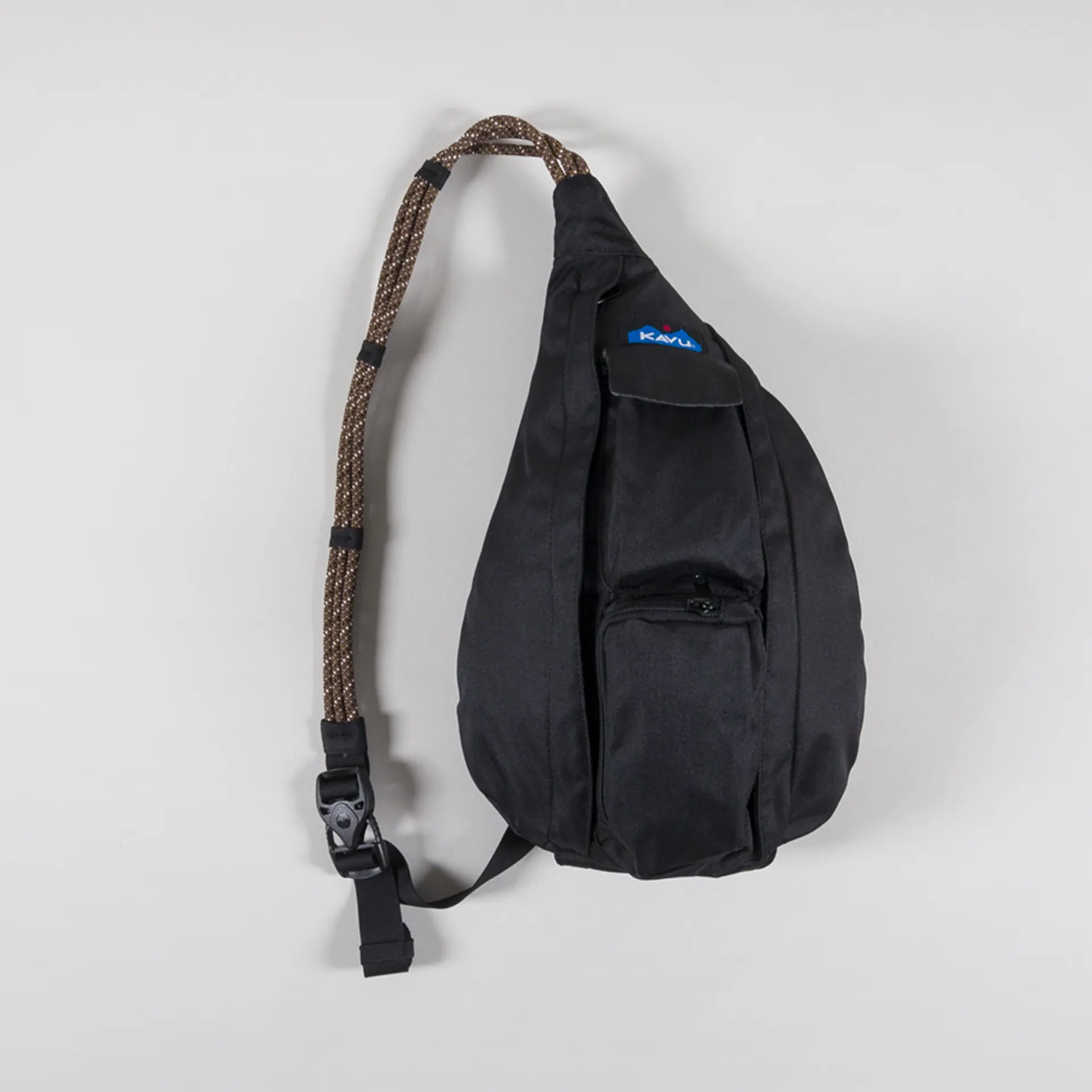 Kavu Unisex Mini Rope Sling Shoulder Bag Jet Black