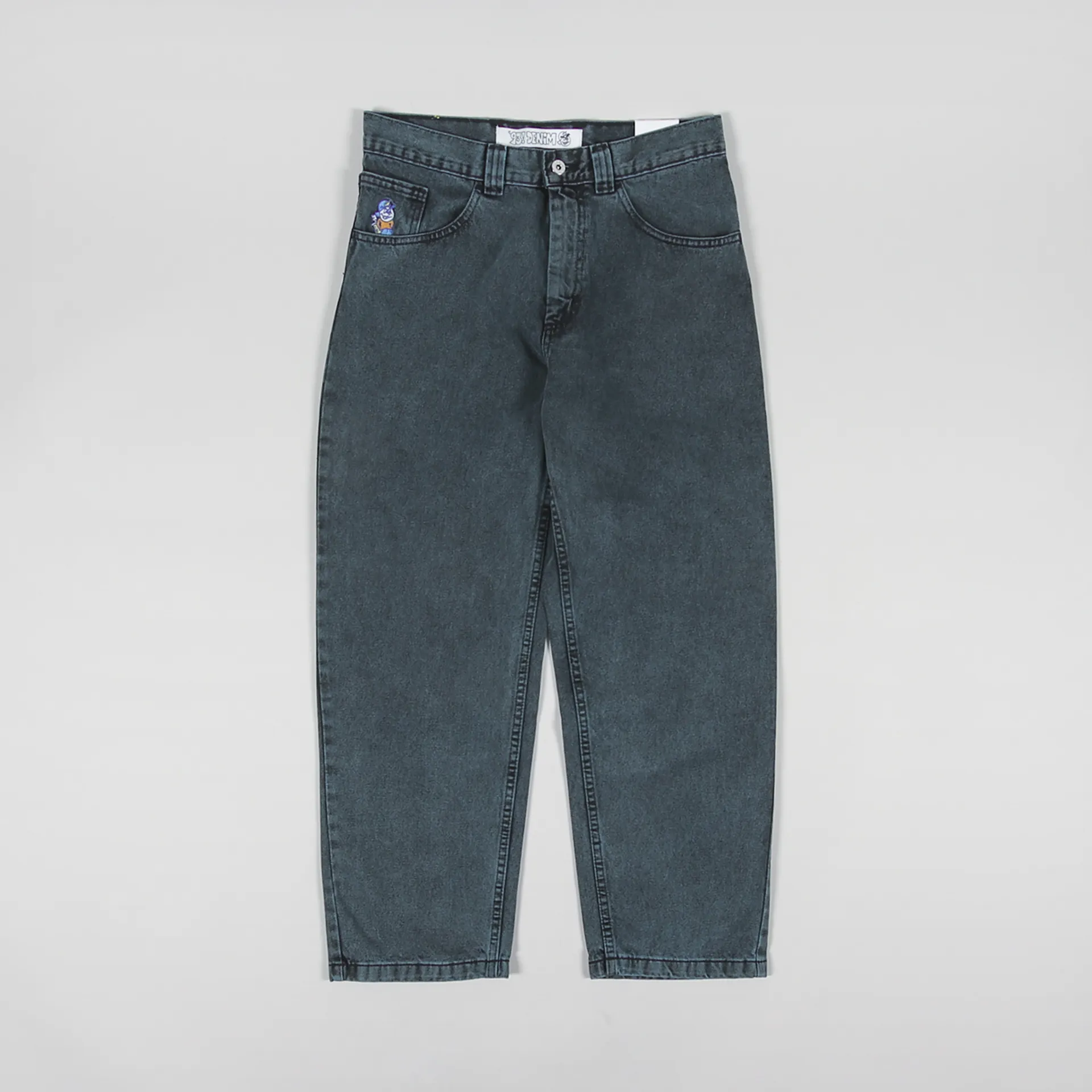 Polar Skate Co. Mens 93 Denim Jeans Cyan Black