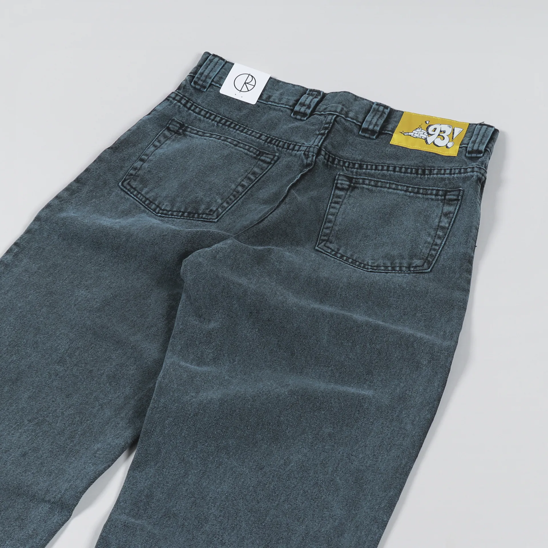 Polar Skate Co. Mens 93 Denim Jeans Cyan Black