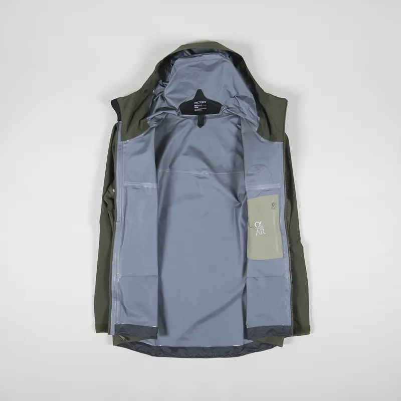 Arcteryx Mens GORE-TEX Technical Alpha AR Jacket Tatsu Green