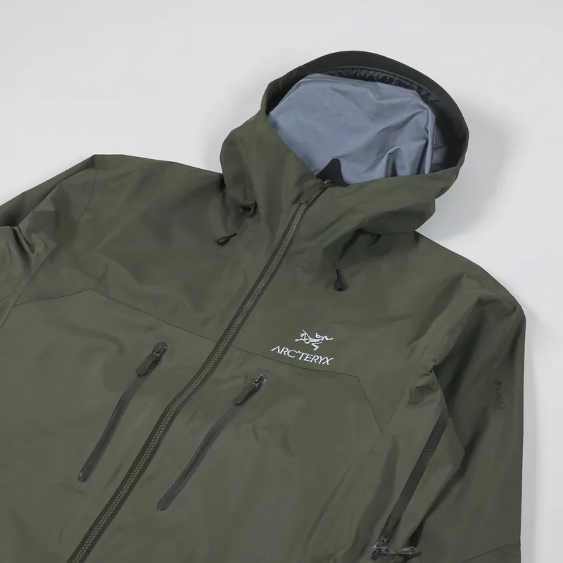 Arcteryx Mens GORE-TEX Technical Alpha AR Jacket Tatsu Green