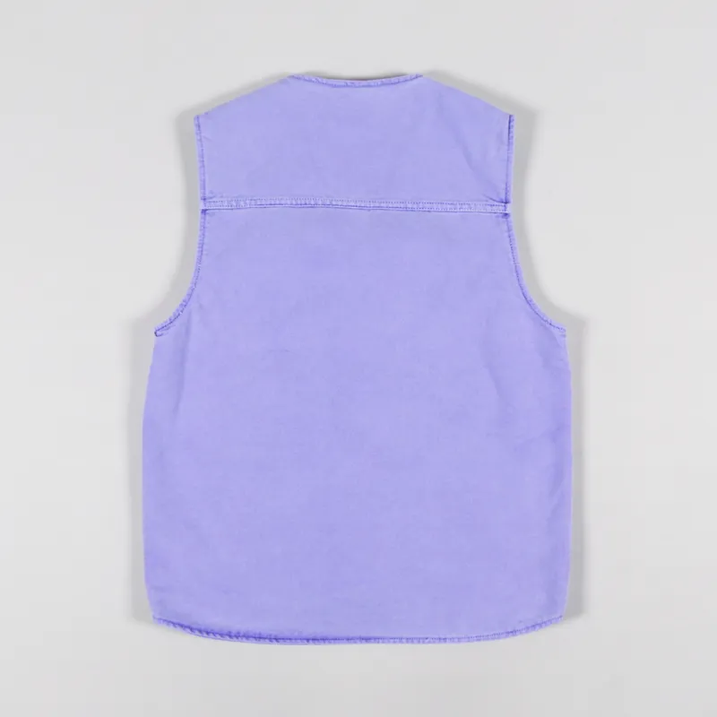 Carhartt WIP Mens Canvas Organic Arbor Vest Icy Water Faded Carhartt WIP Mens Canvas Organic Arbor Vest Icy Water Faded