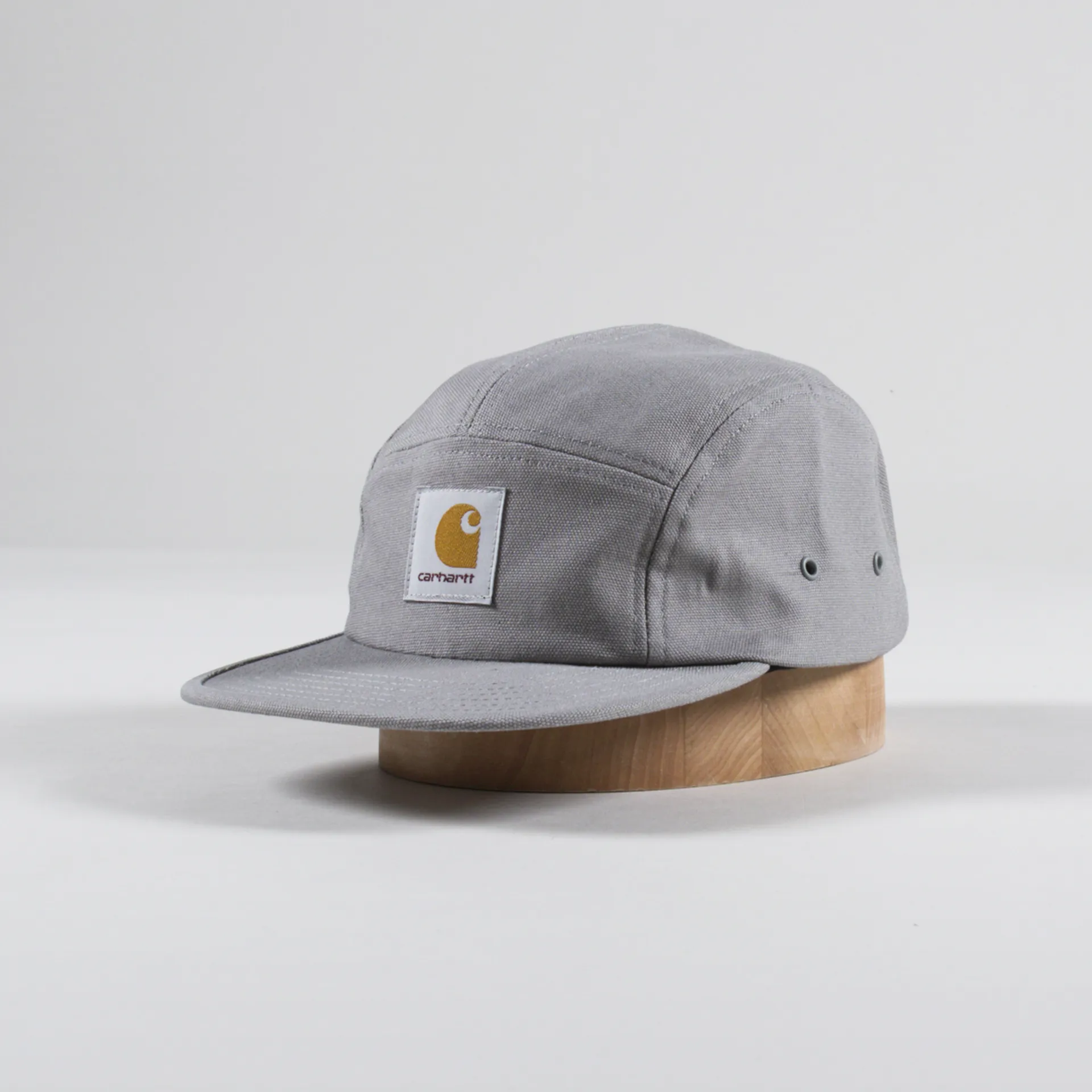Carhartt WIP Mens Five Panel Backley Cap Marengo Grey Canvas