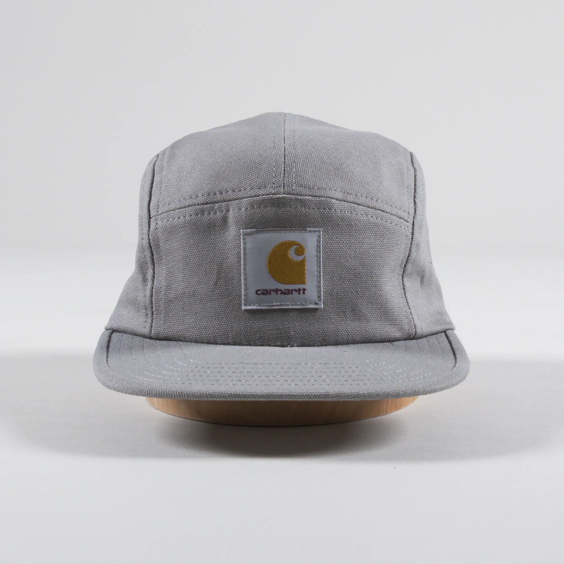 Carhartt WIP Mens Five Panel Backley Cap Marengo Grey Canvas