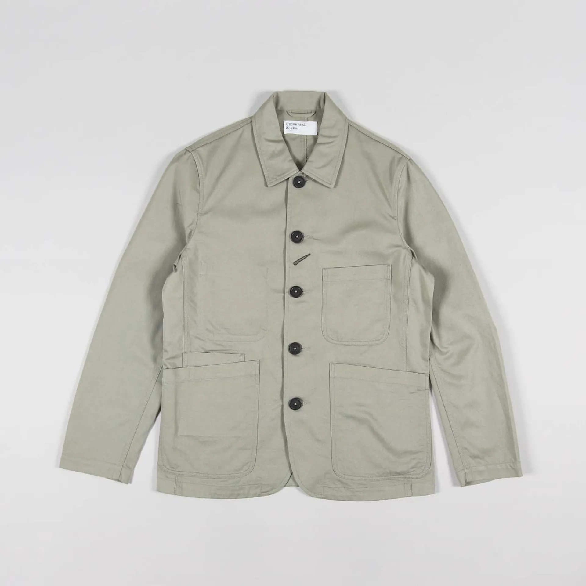 Universal Works Mens Chore Coat Bakers Jacket Stone Brown Twill