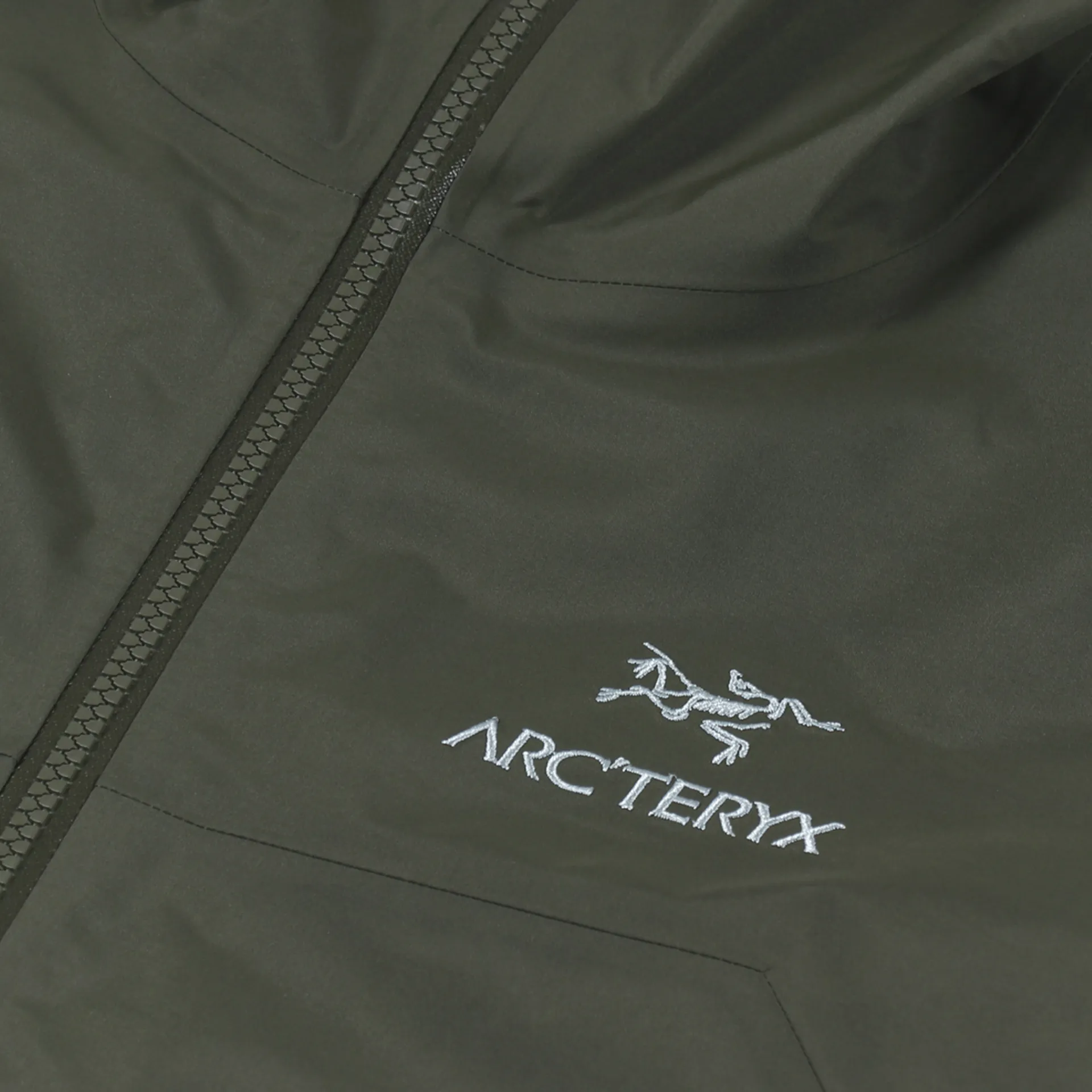 Arcteryx Mens GORE-TEX Waterproof Beta Long Jacket Tatsu Green