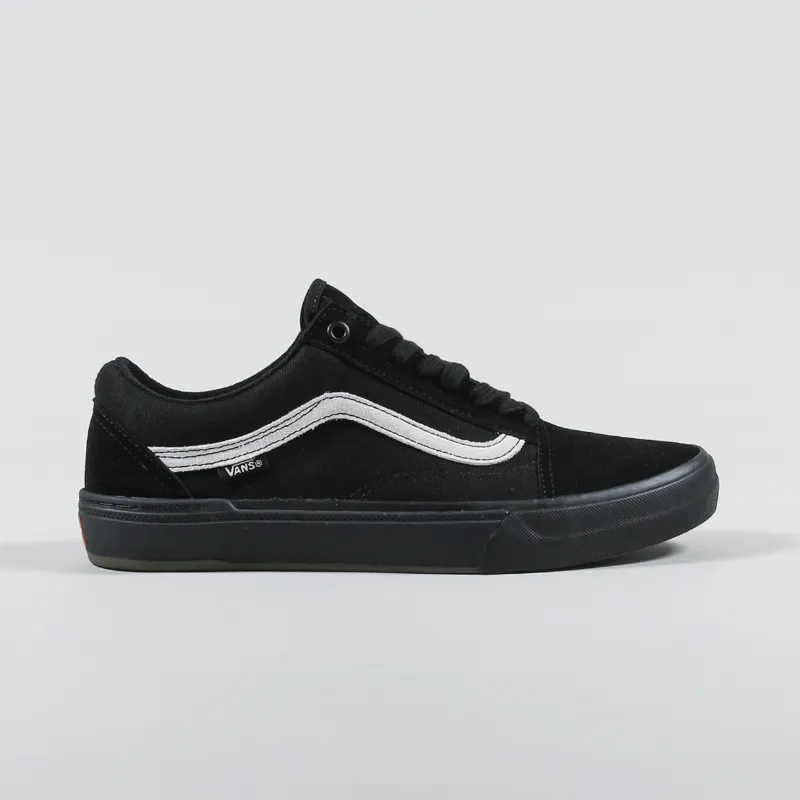 Vans BMX Trainers Mens Suede Canvas Old Skool Shoes Black