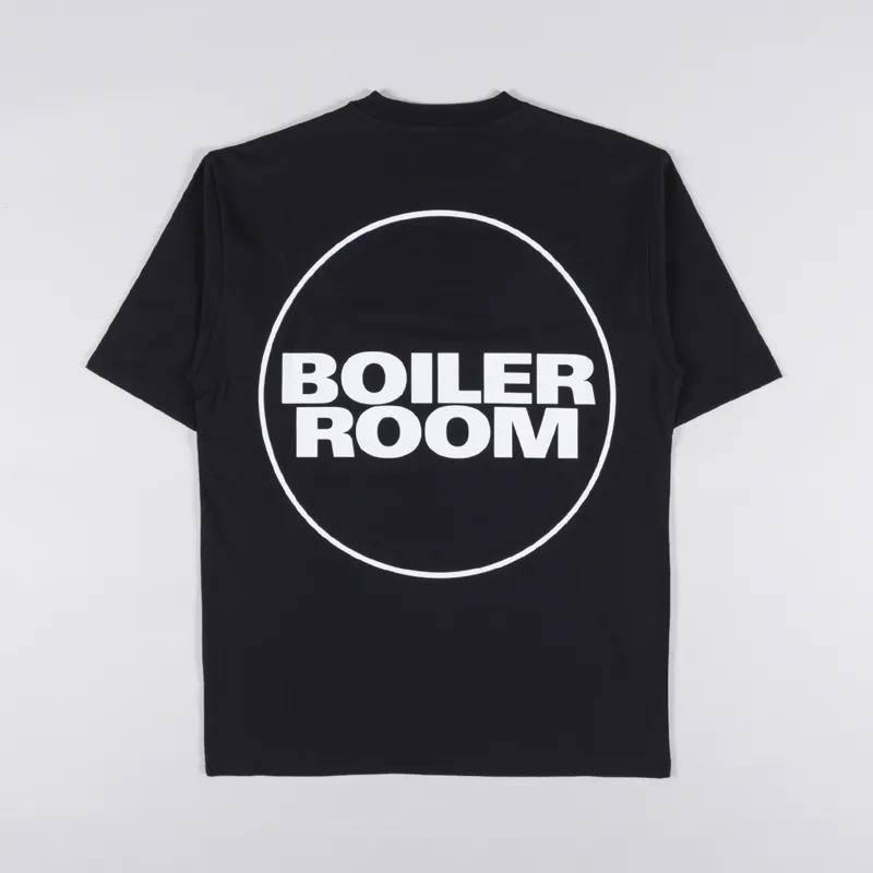 Boiler Room Mens Short Sleeve Logo T Shirt Black
