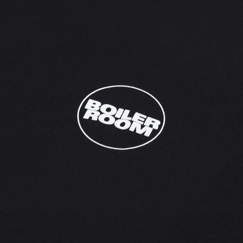 Boiler Room Mens Short Sleeve Logo T Shirt Black