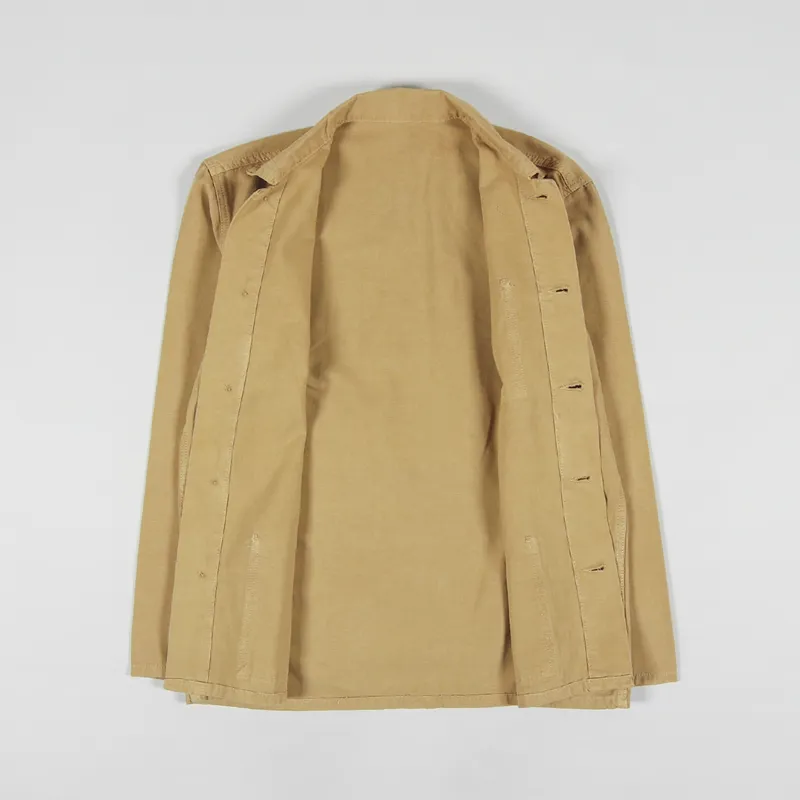 Service Works Mens Canvas Coverall Jacket Tan Brown