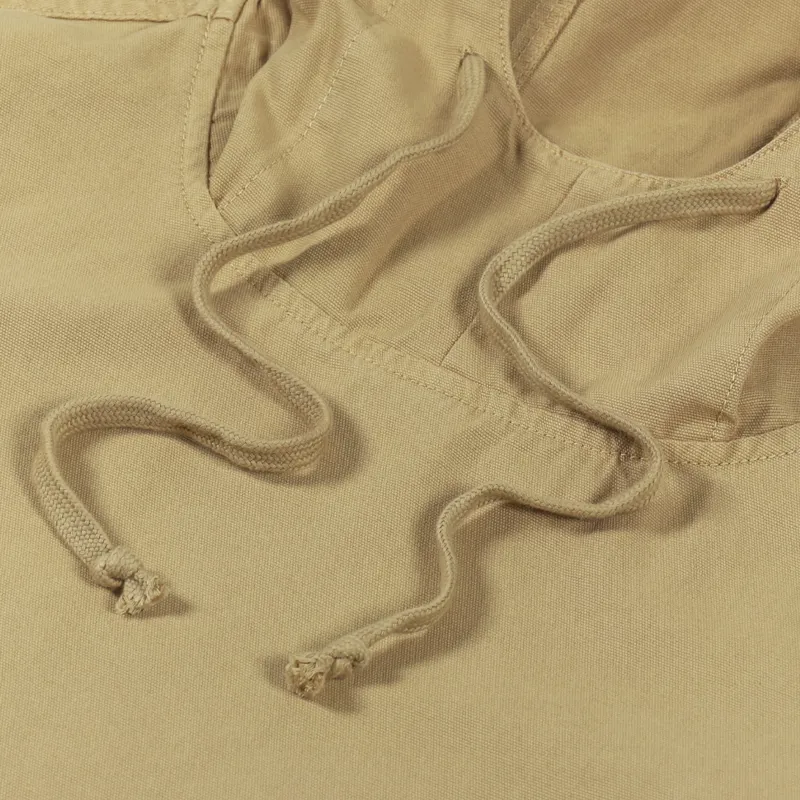 Service Works Mens Canvas Market Pullover Smock Jacket Tan Brown