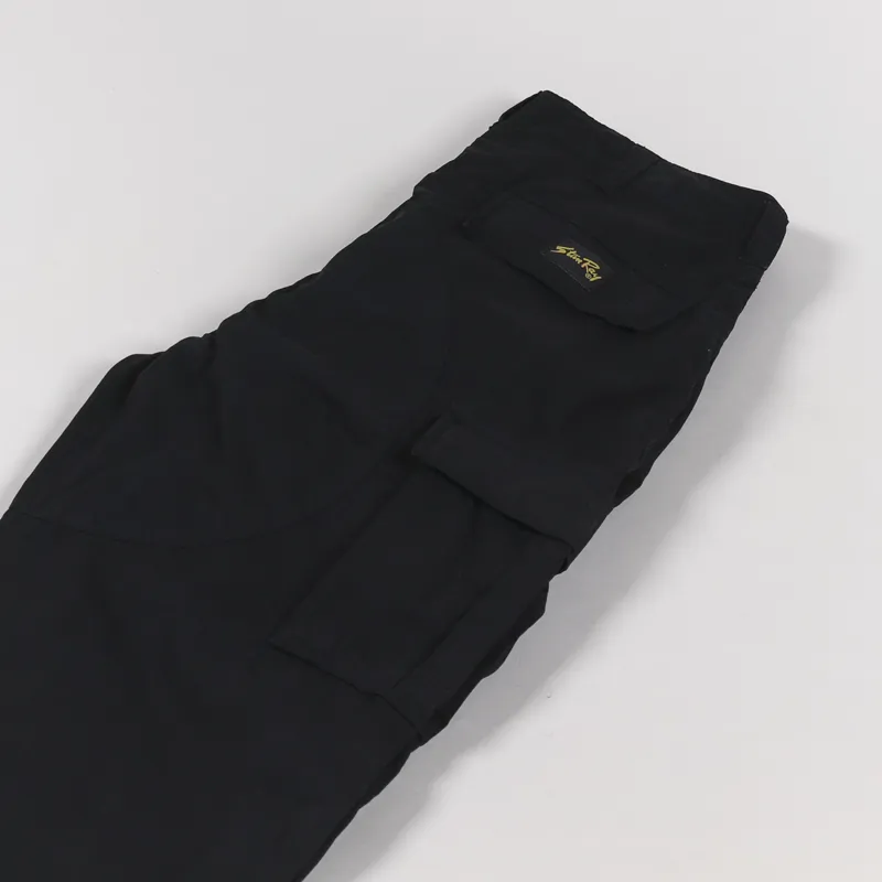 Stan Ray USA Mens Cargo Pants Black Poplin Workwear Trousers