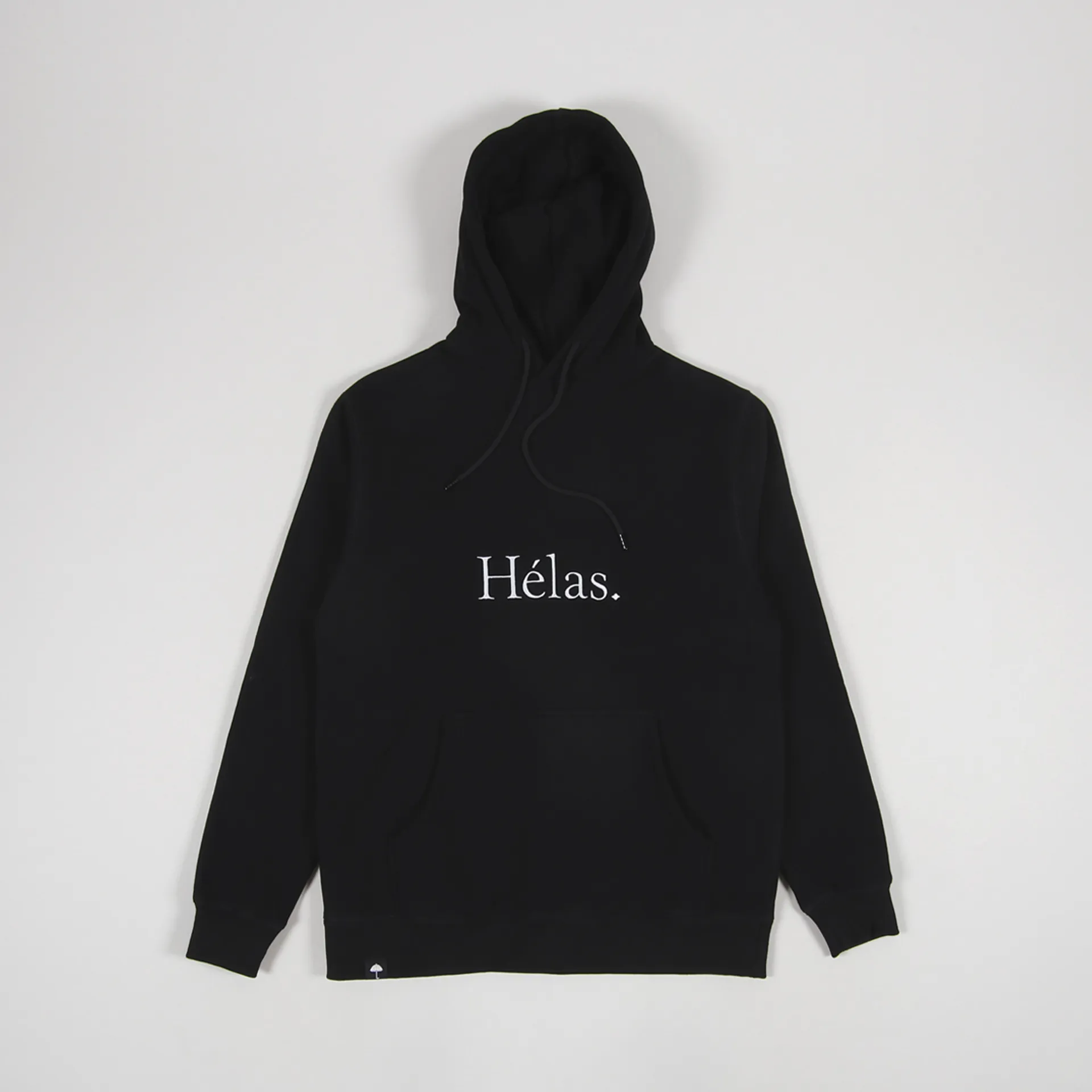 Helas Caps Skateboarding Mens Class Logo Pullover Hoodie Black