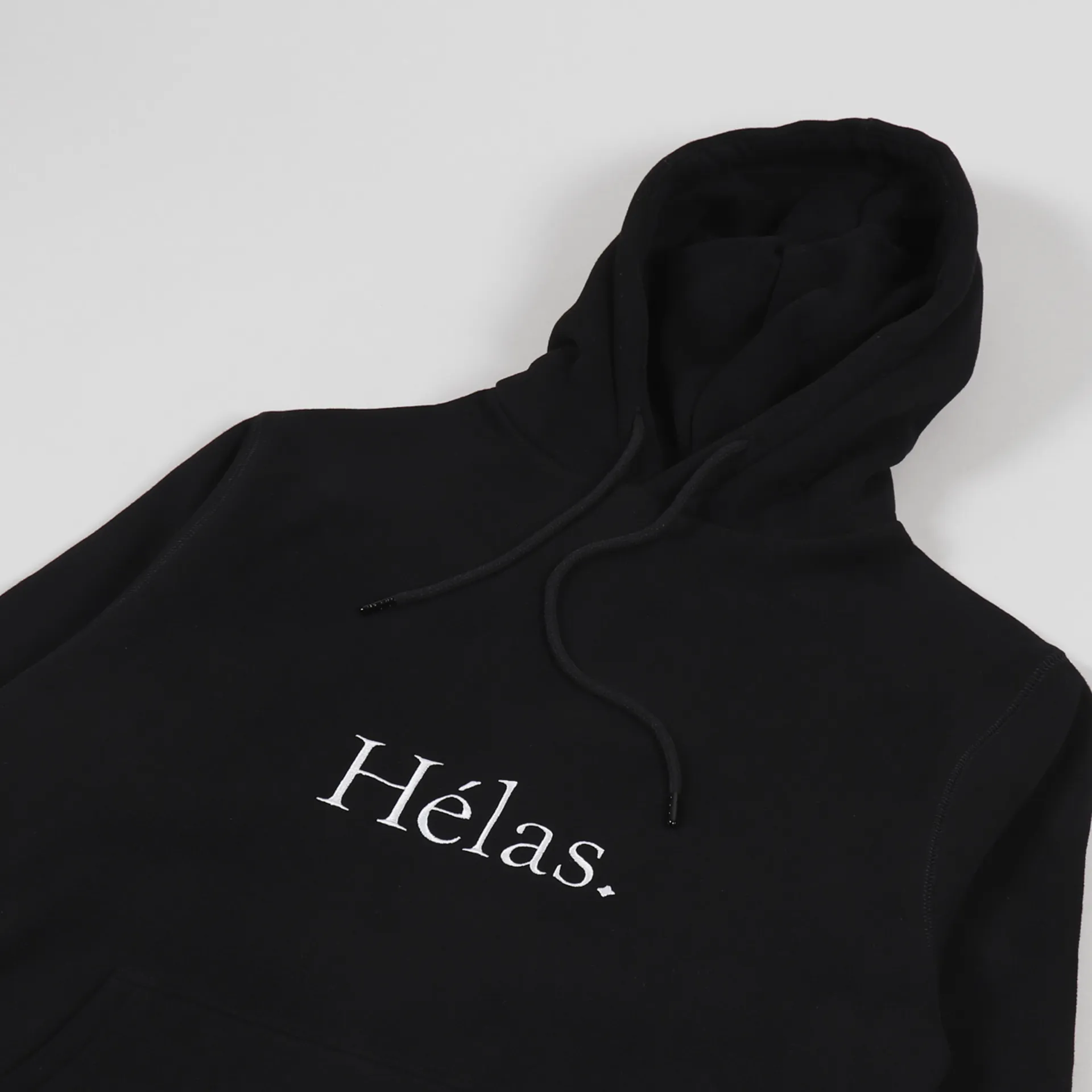Helas Caps Skateboarding Mens Class Logo Pullover Hoodie Black