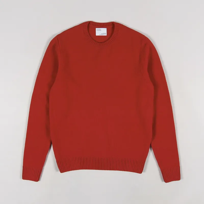 Colorful Standard Classic Merino Wool Crew Sweater Scarlet Red