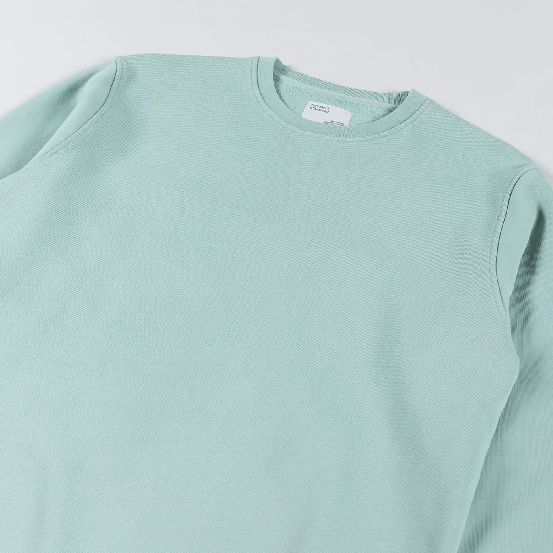 Colorful Standard Classic Organic Crew Sweatshirt Seafoam Green