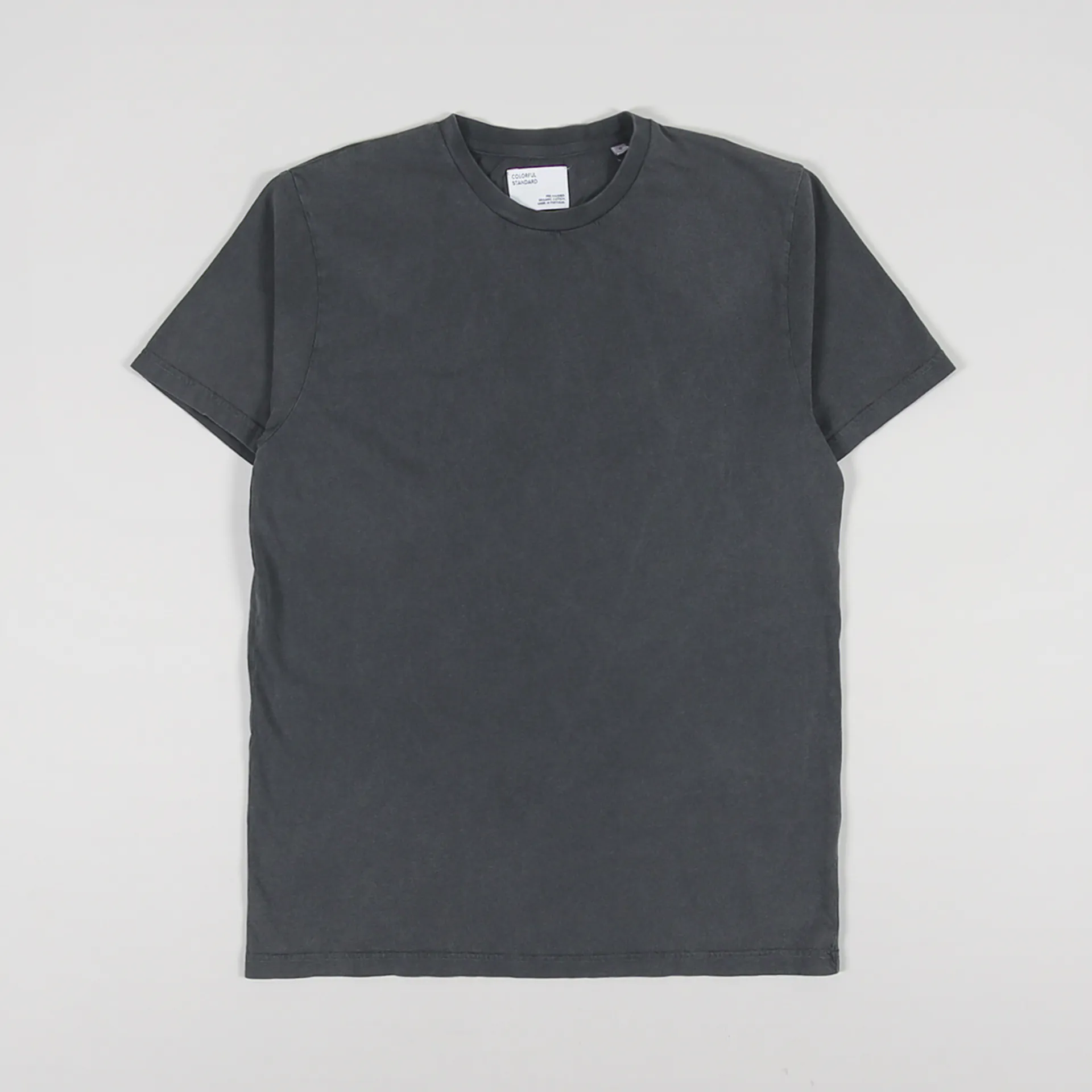 Colorful Standard Mens SS Classic Organic T Shirt Faded Black