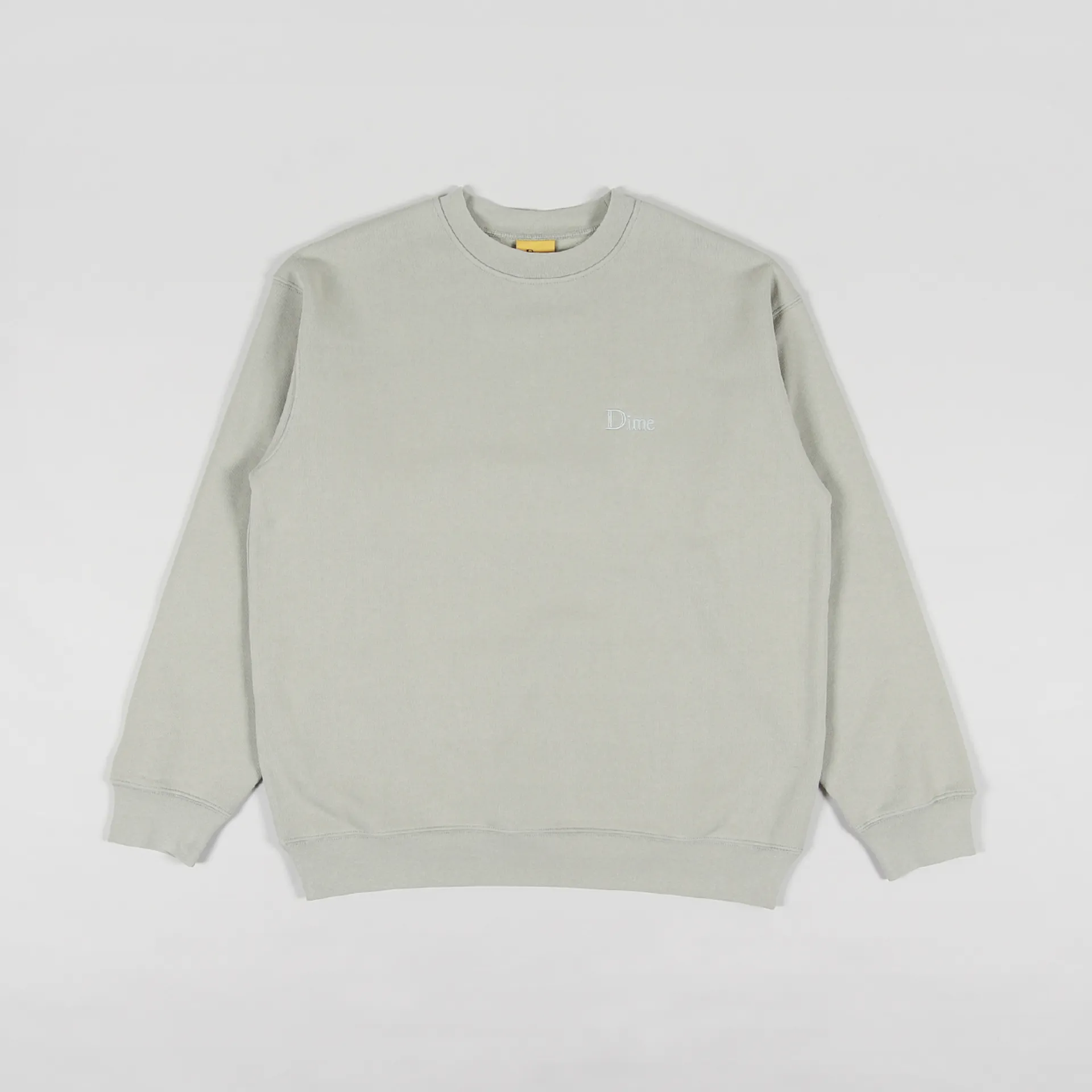 Dime MTL Classic Small Logo Crew Neck Sweatshirt Light Jade