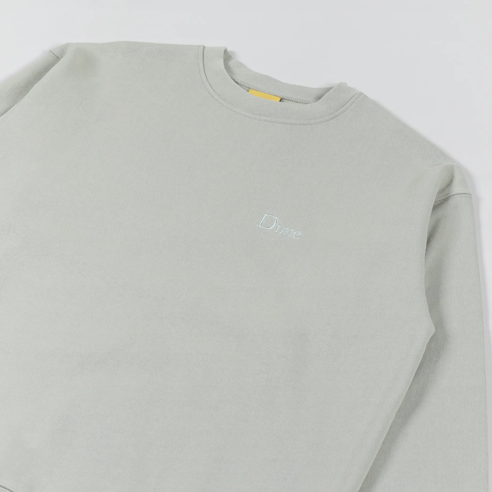 Dime MTL Classic Small Logo Crew Neck Sweatshirt Light Jade